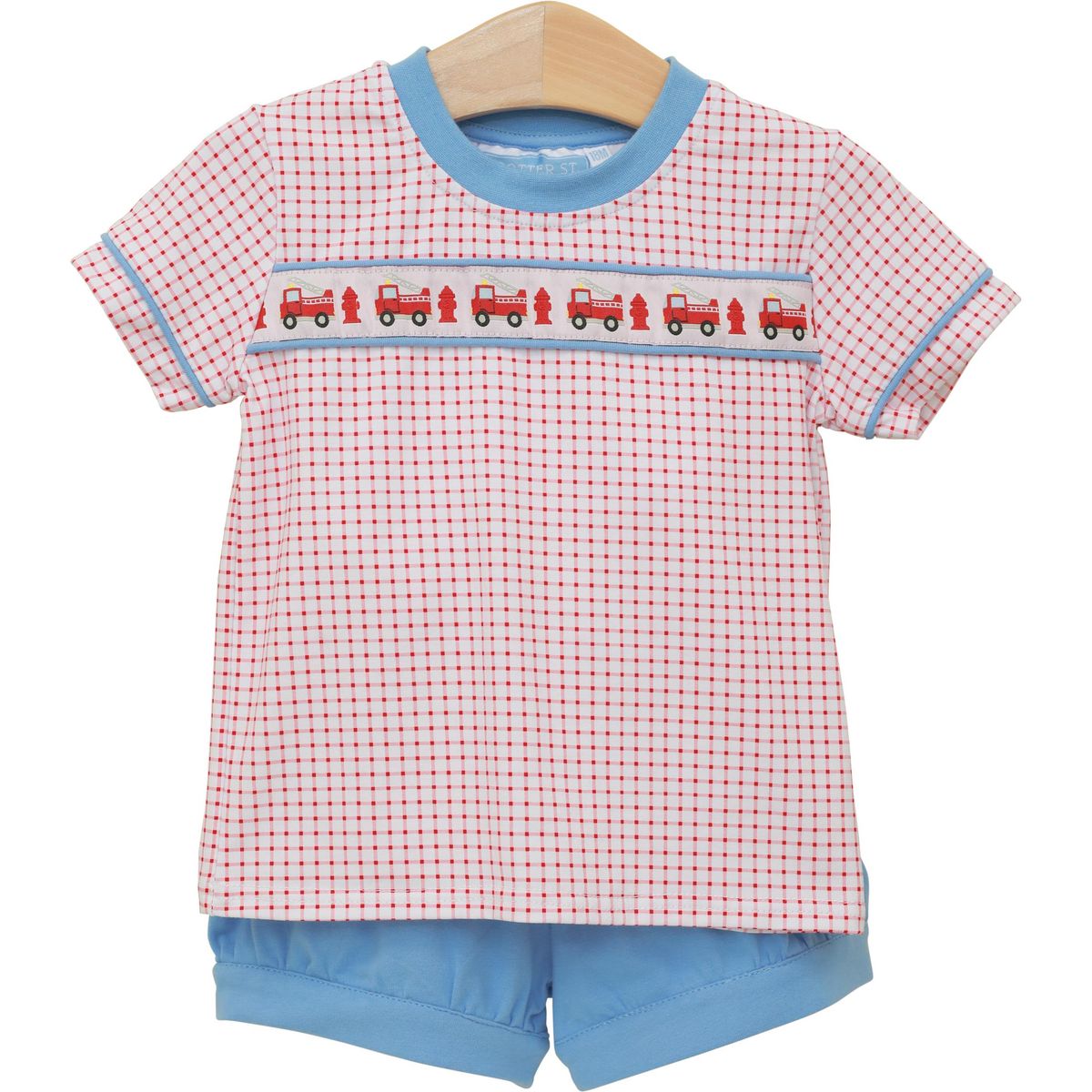 Sound the Alarm Banded Short Set - Sweet E's Children's Boutique