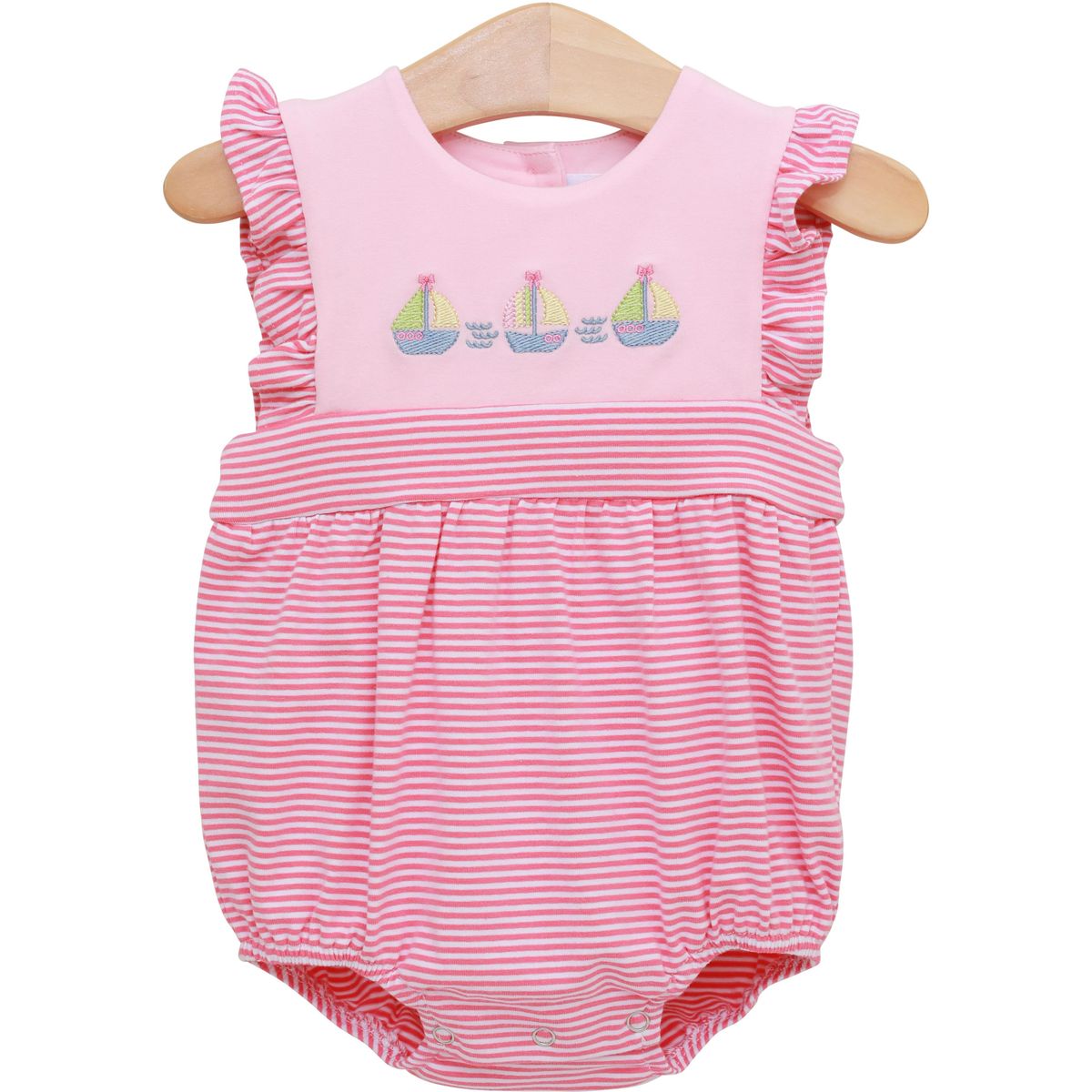 Set Sail Ruffle Sunsuit - Sweet E's Children's Boutique