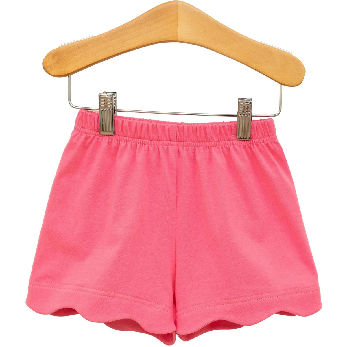 Pink Scalloped Shorts - Sweet E's Children's Boutique