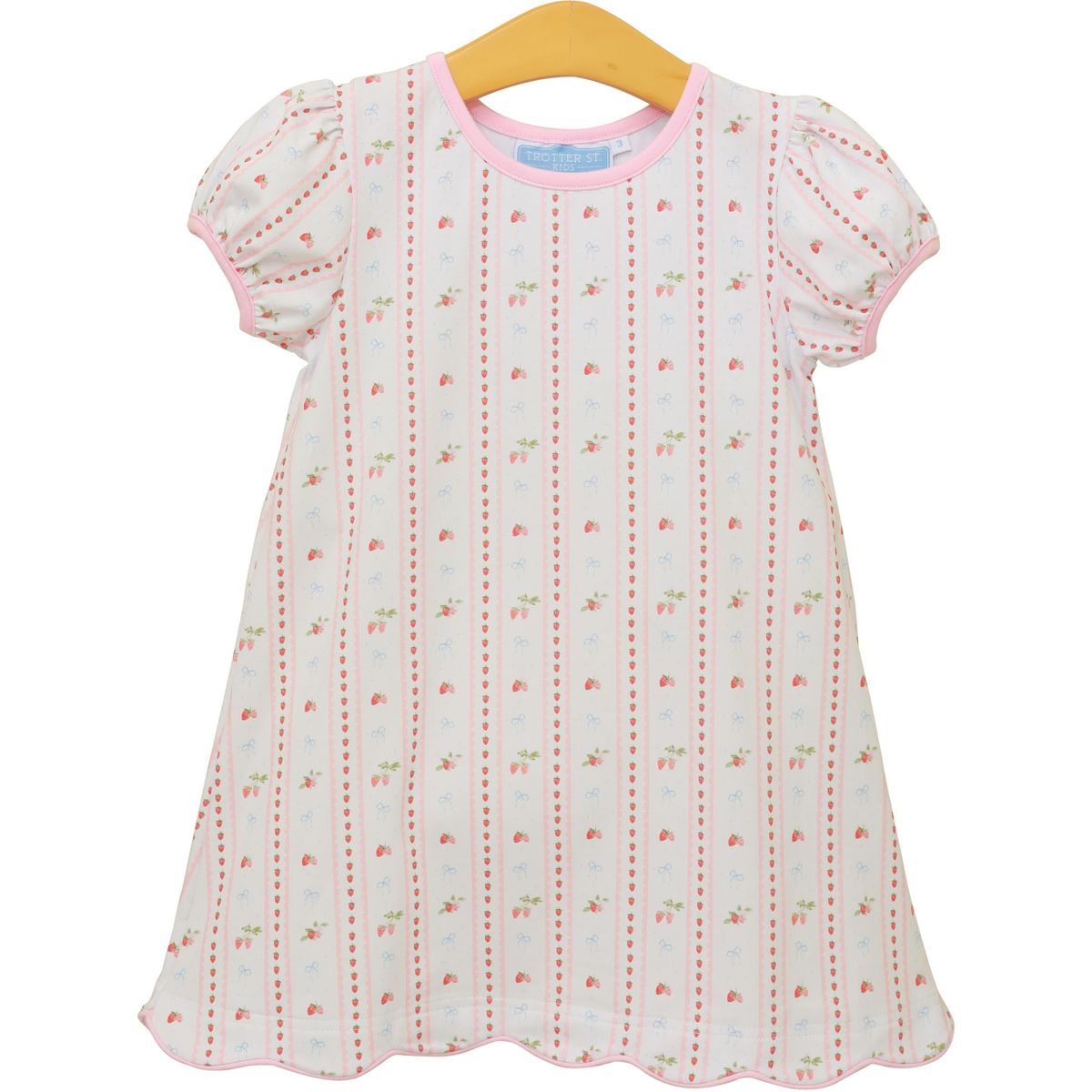 Berry Sweet Scalloped Dress - Sweet E's Children's Boutique