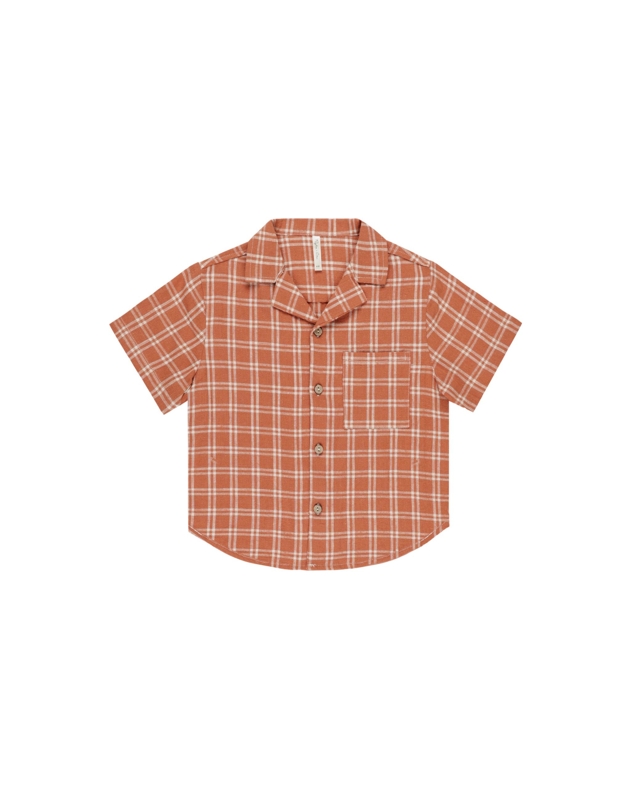 Rylee & Cru - Poppy Check Lapel Collared Shirt exclusive at Sweet E's ...