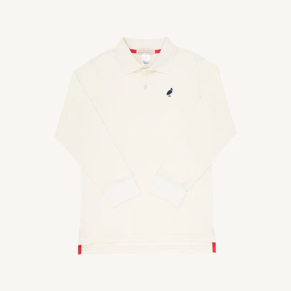 Palmetto Pearl/Nantucket Navy LS Prim and Proper Polo - Sweet E's ...