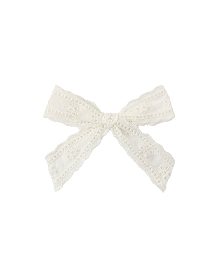 Ivory Bow - Sweet E's Children's Boutique
